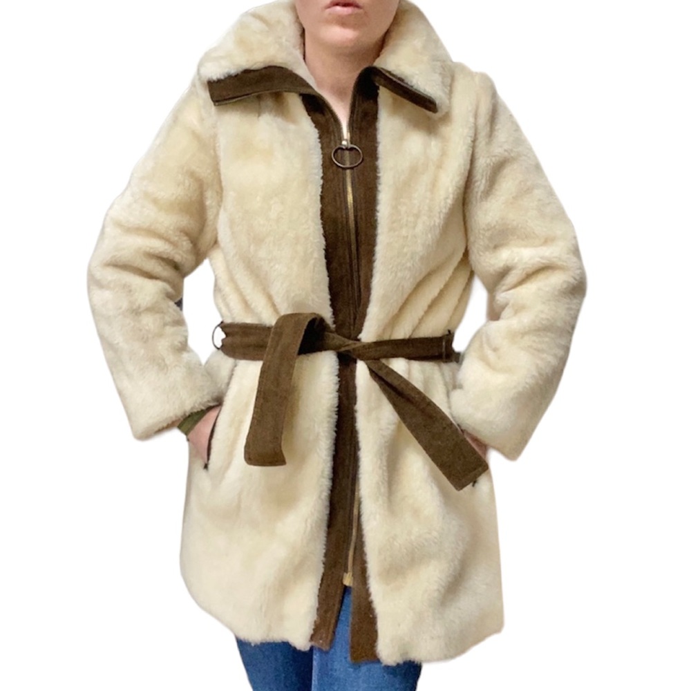 Vintage 60s Teddy Pea Coat - Gem